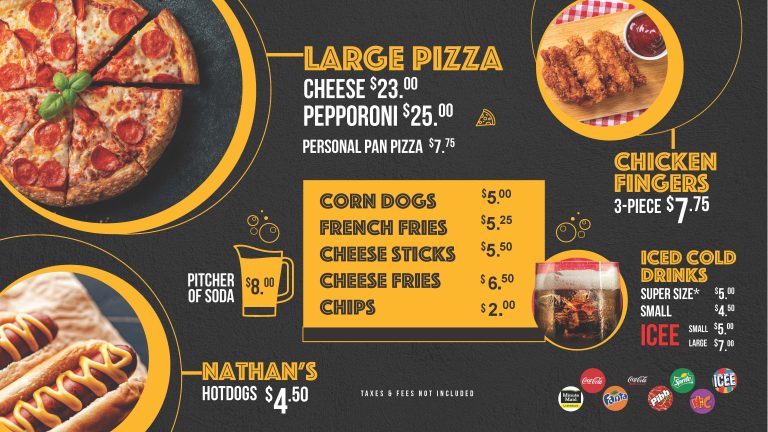 Menu | Food Beverage | Starlite of Stockbridge | Skating Rink